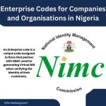 List of Enterprise Codes for Companies in Nigeria